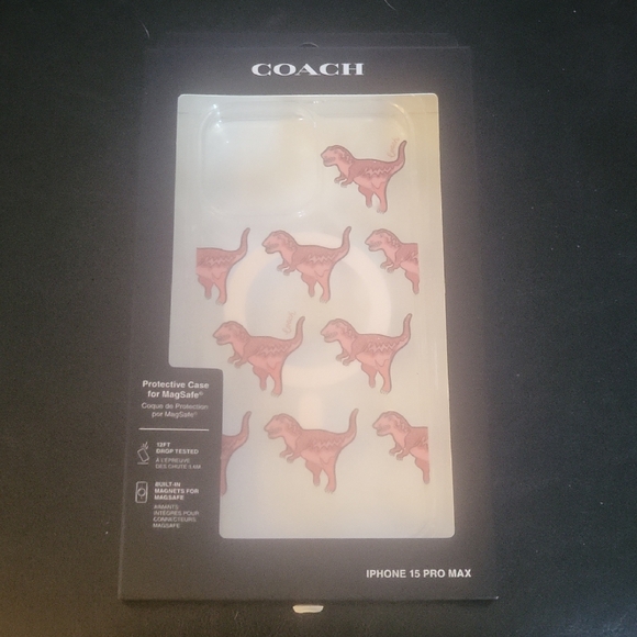 Coach | Cell Phones & Accessories | Coach Pinkred Sparkly Dinosaur ...